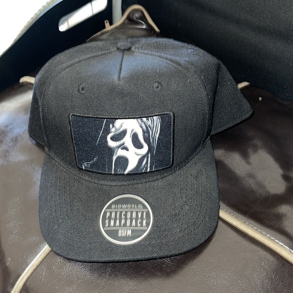 Bioworld | Accessories | Scream Ghost Face Hat Snapback Cap Black | Poshmark